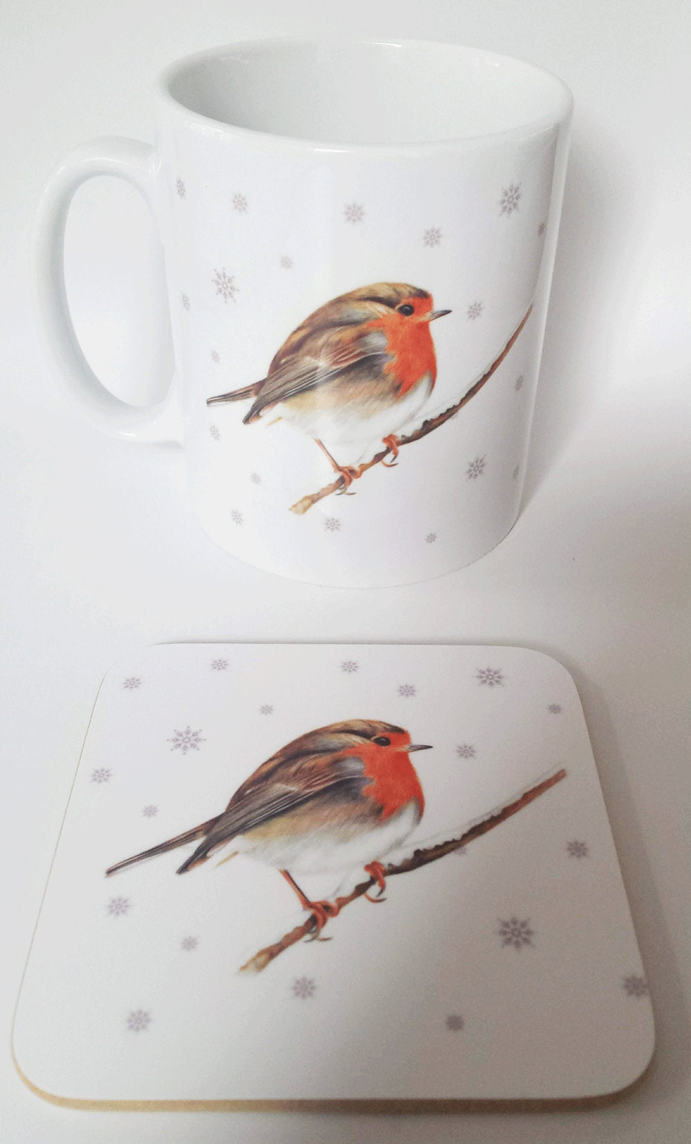 Robin Christmas Mug or Robin Mug & Coaster Gift Set Robin in - Etsy UK