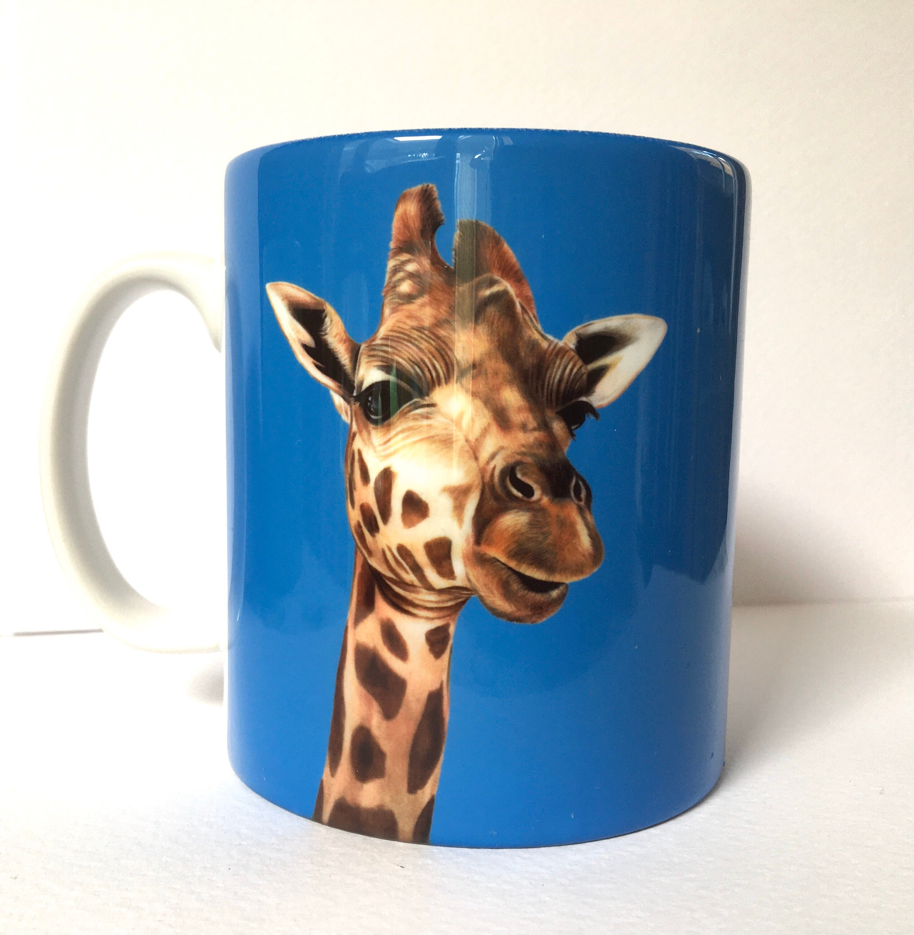 Giraffe Ceramic Mug Personalised Giraffe Mug Brightly | Etsy
