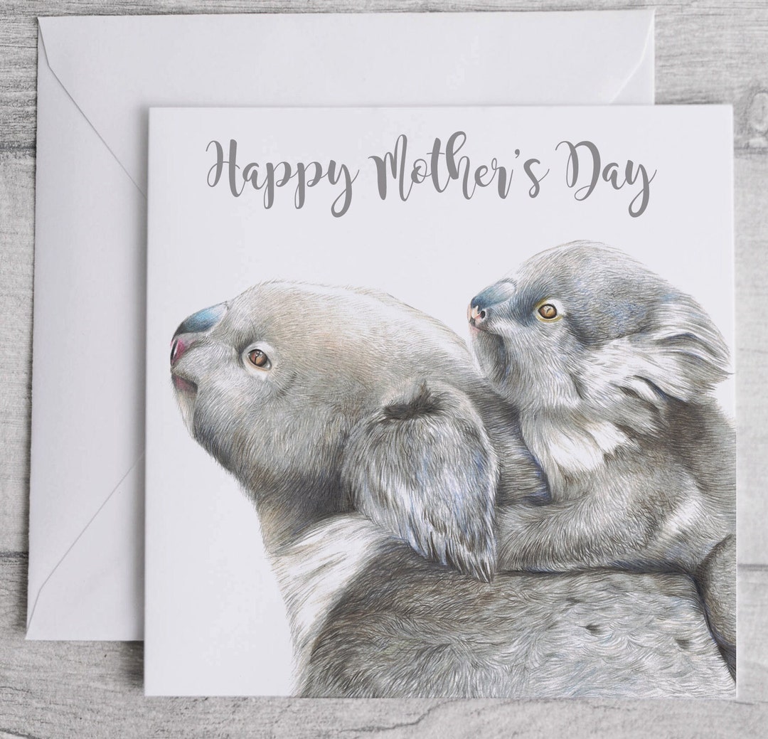 Personalised Koala Mother's Day Card, Cute Mother's Day Card ...