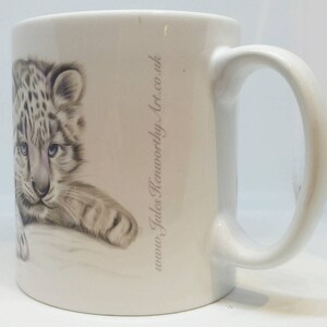 Cute Snow Leopard Mug, Love Snow Leopards, Cat Mug, Personalised Mug ...