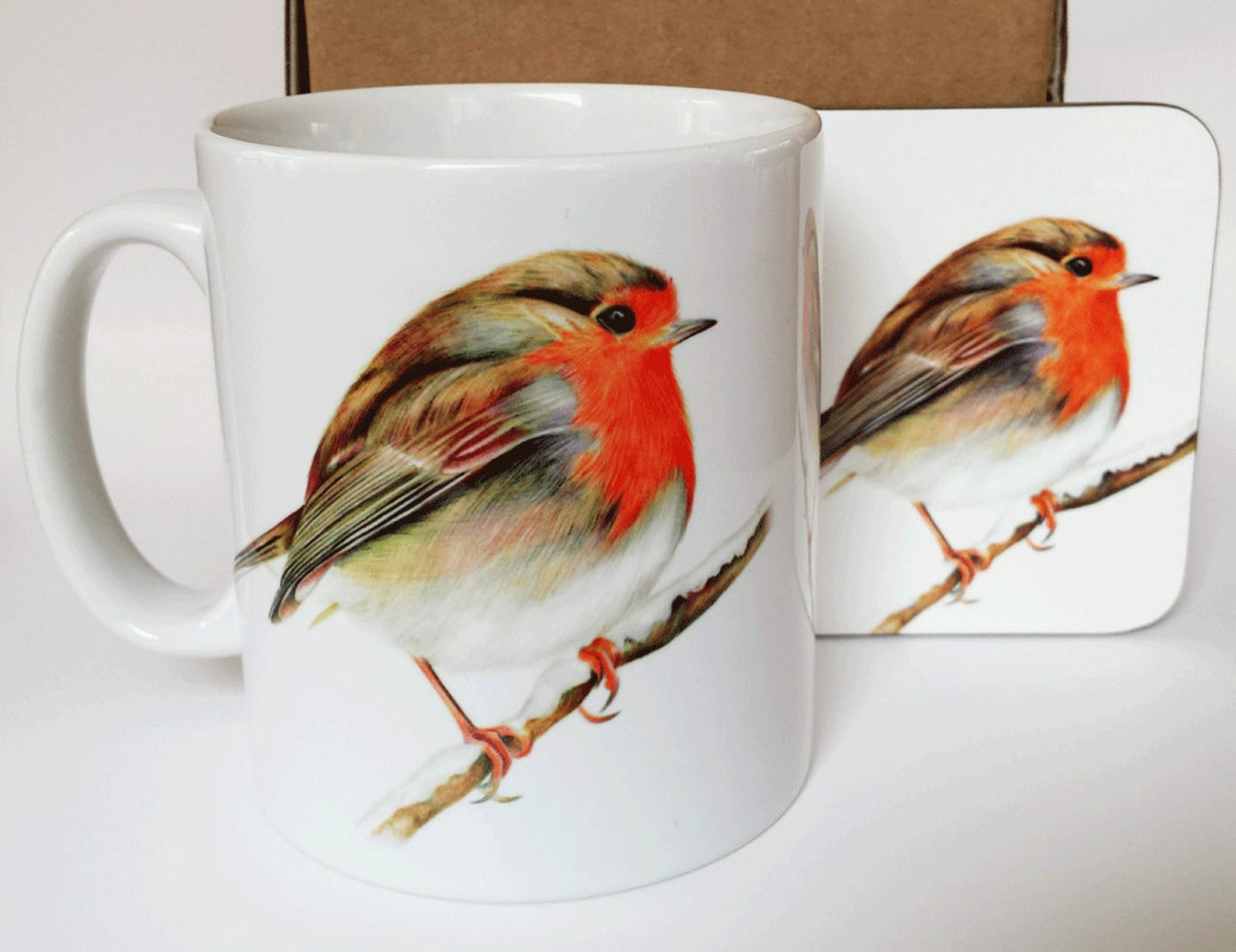 Personalised Robin Gift Set Robin Ceramic Mug Robin - Etsy UK