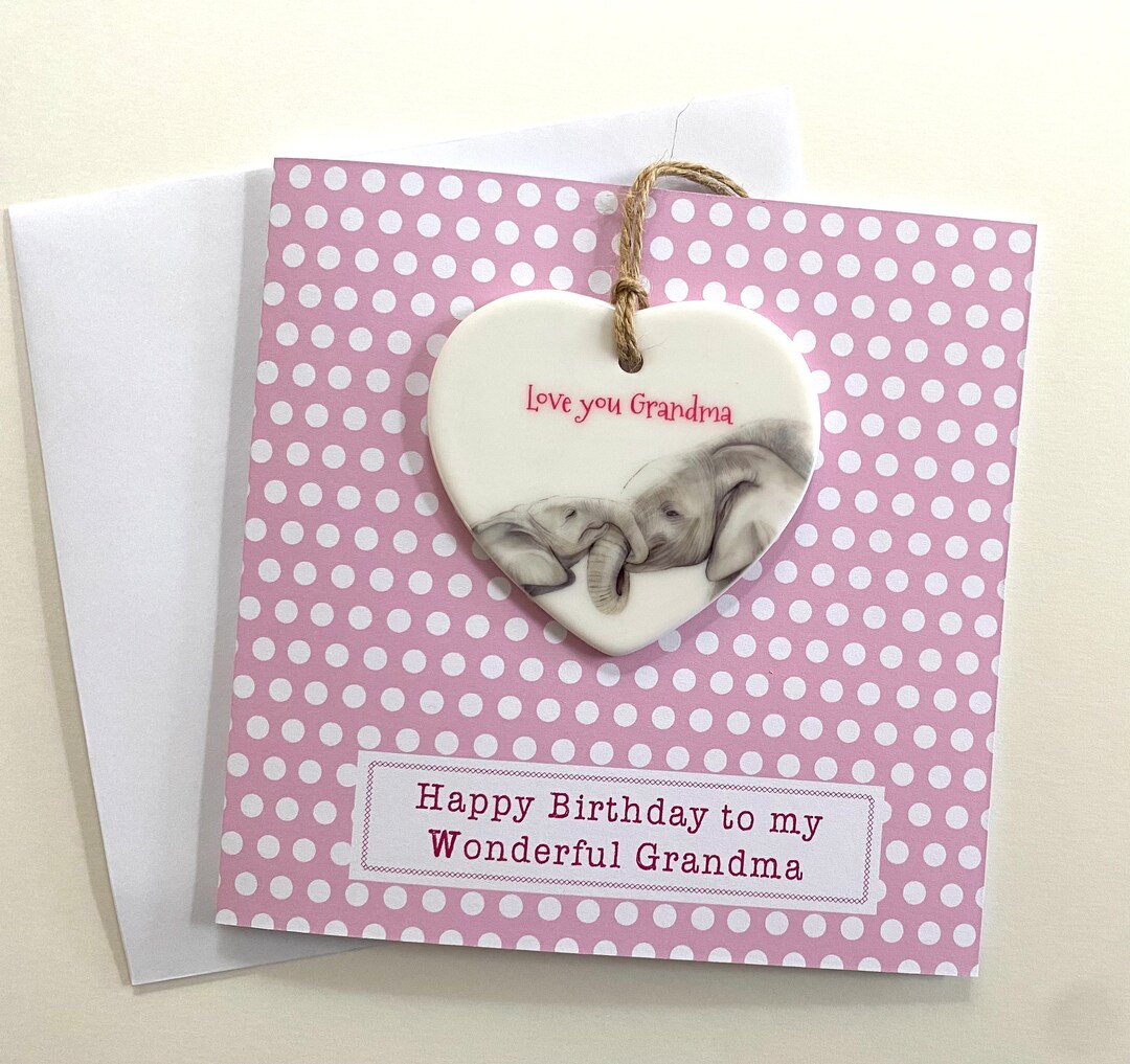 Personalised Grandma Birthday Card and Gift, Card With Detachable ...
