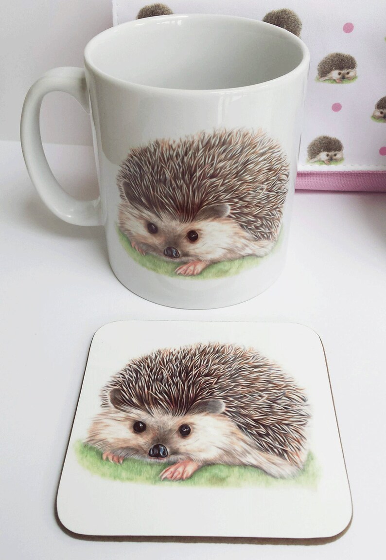 Hedgehog Ceramic Mug Hedgehog Illustration Hedgehog Mug - Etsy