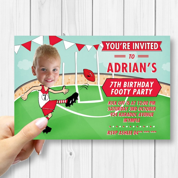 Afl Invitation - Etsy Australia