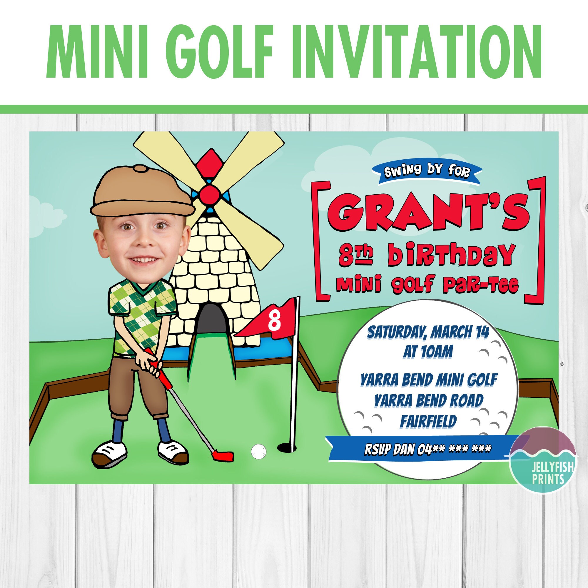 Mini Golf Invitations