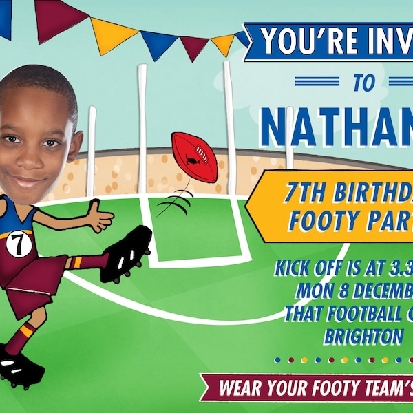 Afl Invitation - Etsy Australia