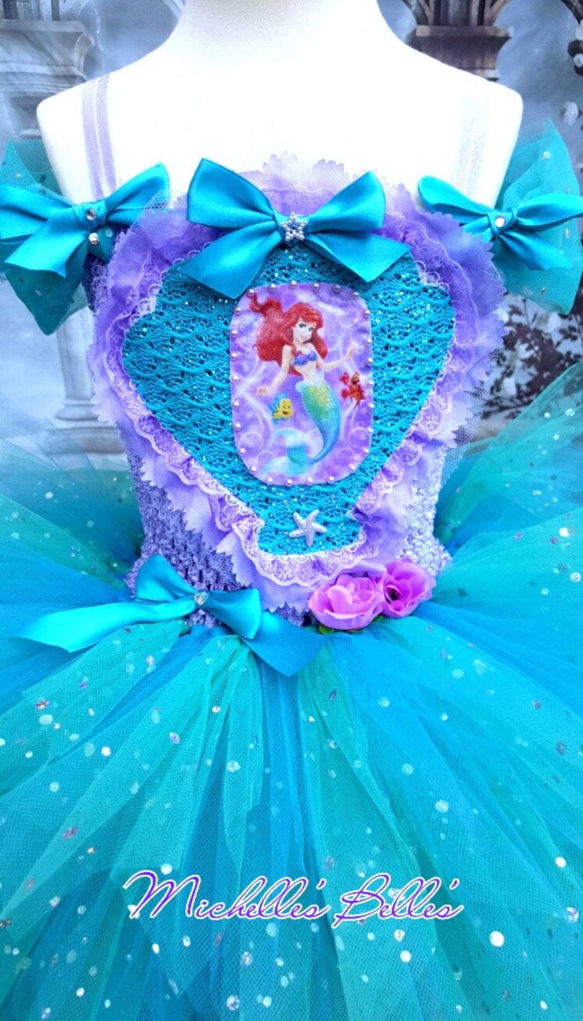 Ariel the Little Mermaid Style Tutu Dress - Etsy