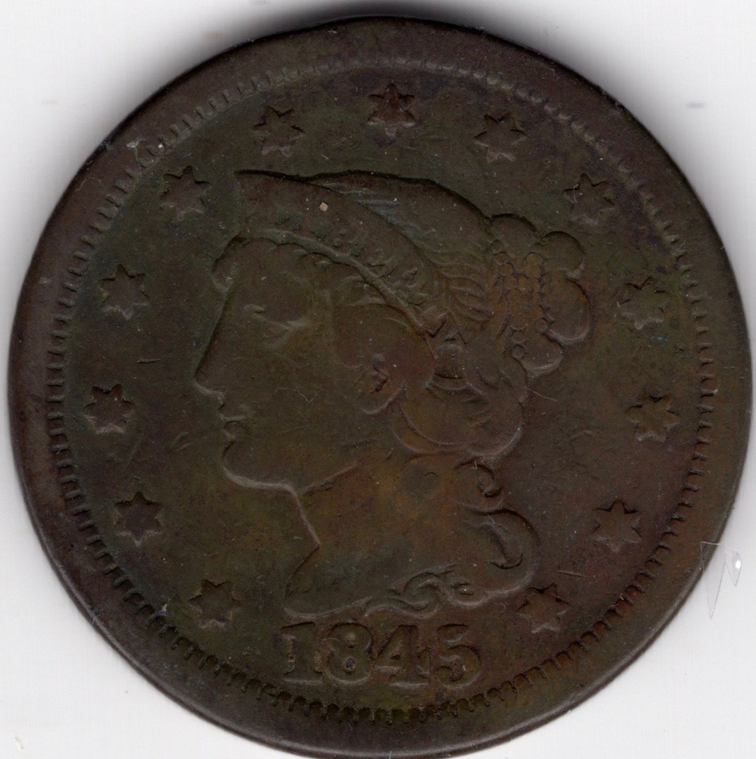 1845 Copper Large US Cent (L45) - Etsy