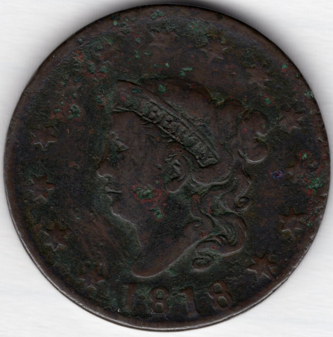 1818 Copper Large US Cent (L18) - Etsy