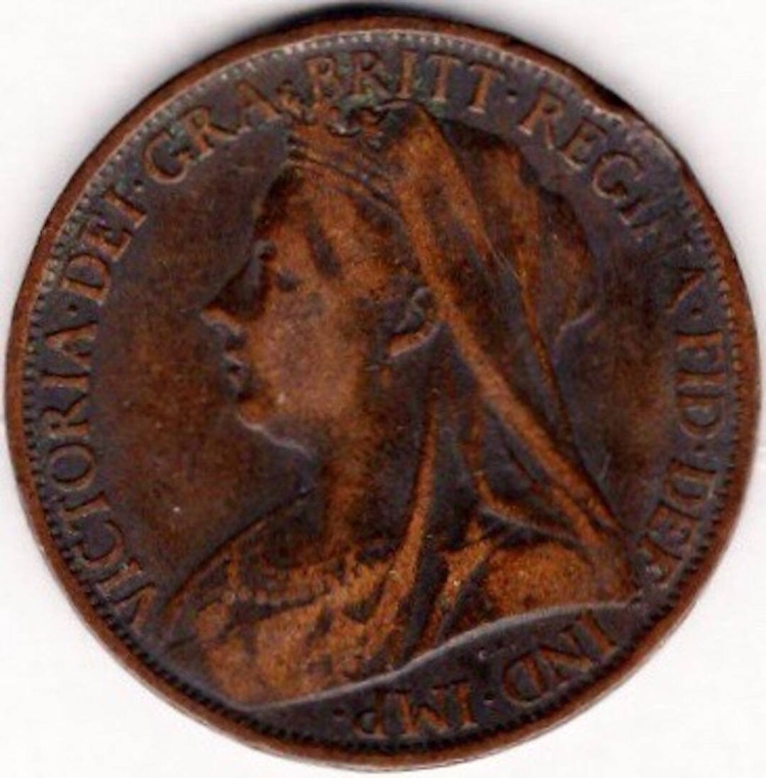 1899 Queen Victoria One Penny (UK20) - Etsy