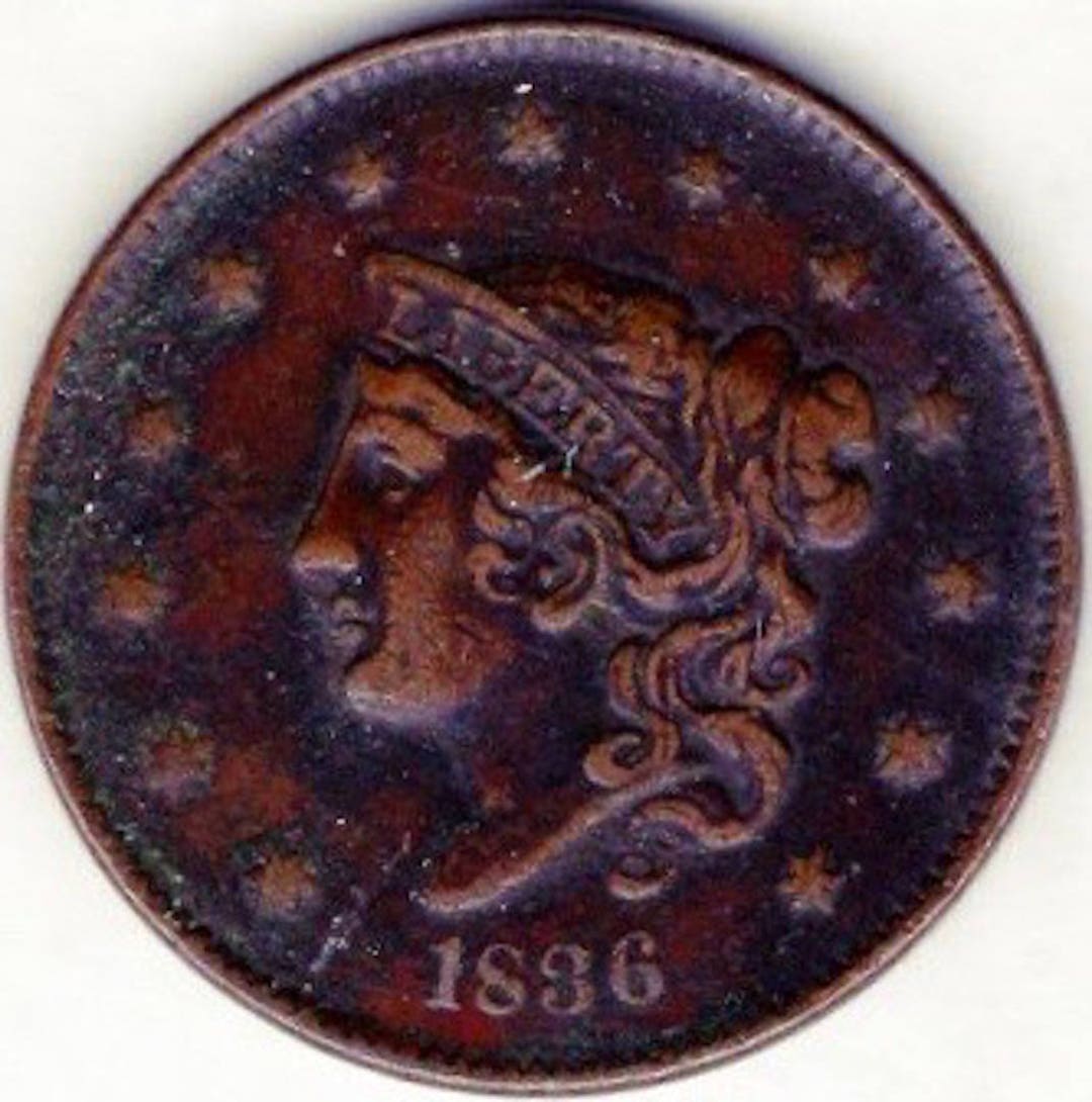 1836 Copper Large US Cent (L36) - Etsy