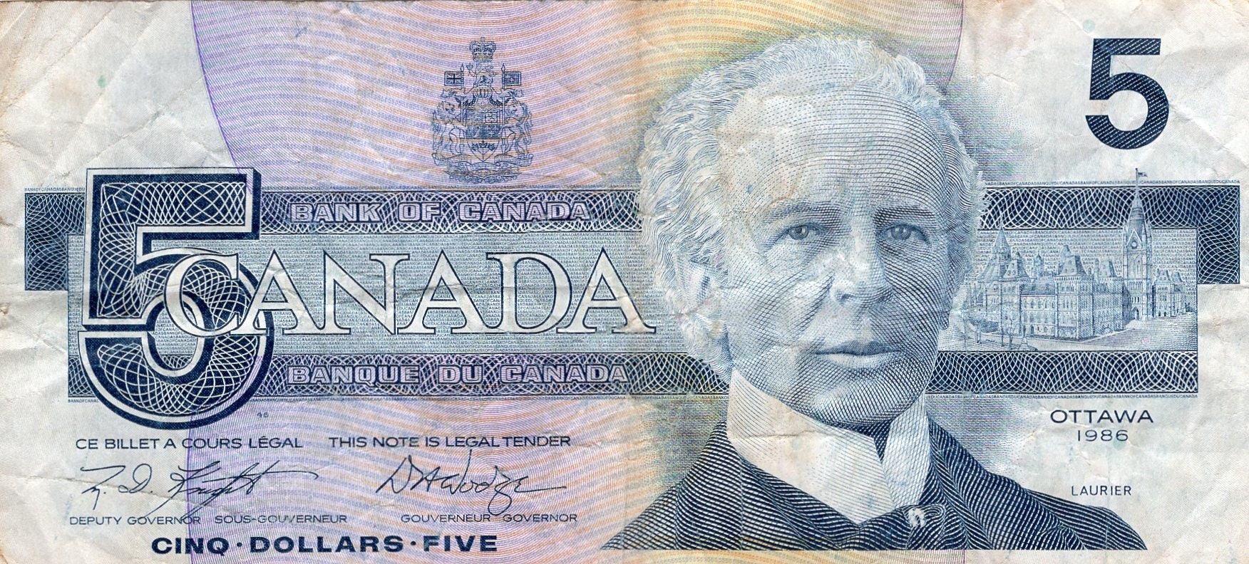 5 Canadian Dollar