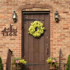 2, 3 or 4 Dogs on Metal Address Sign, Multiple Dogs on Sign, Dog Lover ...