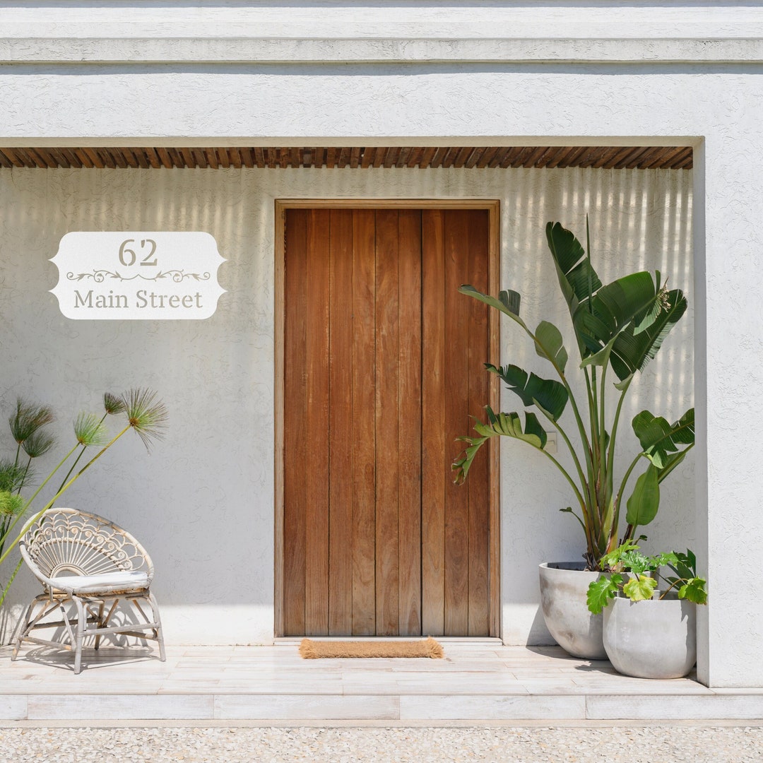 Metal Address Sign, Metal House Number, Street Name Sign, Custom Metal ...