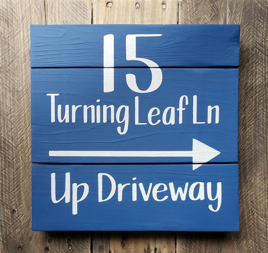 Hanging Address Sign, Arrow Address Sign, Custom Address Sign, House ...