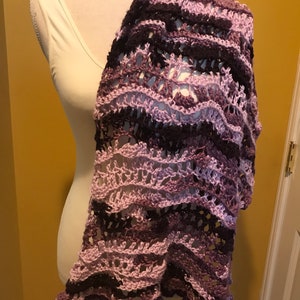 Shades of Purple Shawl - Etsy