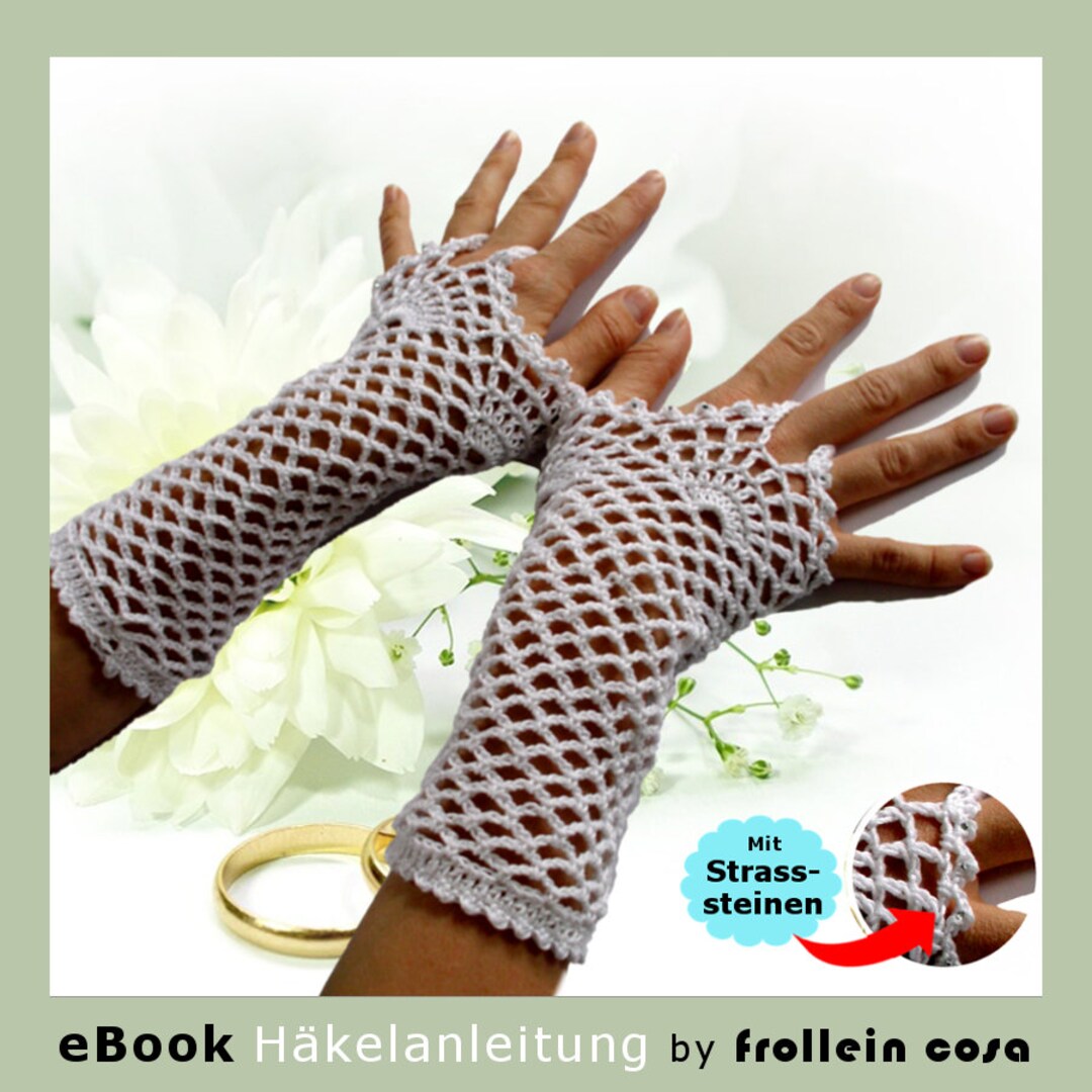 Crochet Pattern bridal Gauntlets - Etsy