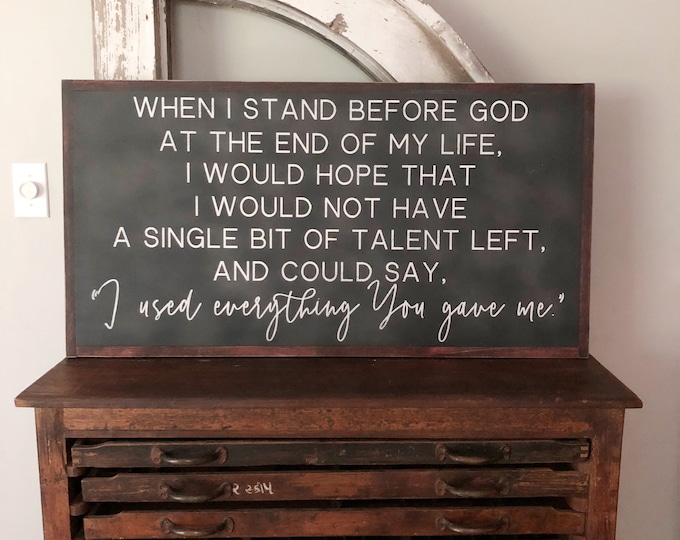 When I Stand Before God Print Inspirational Print Modern Christian ...