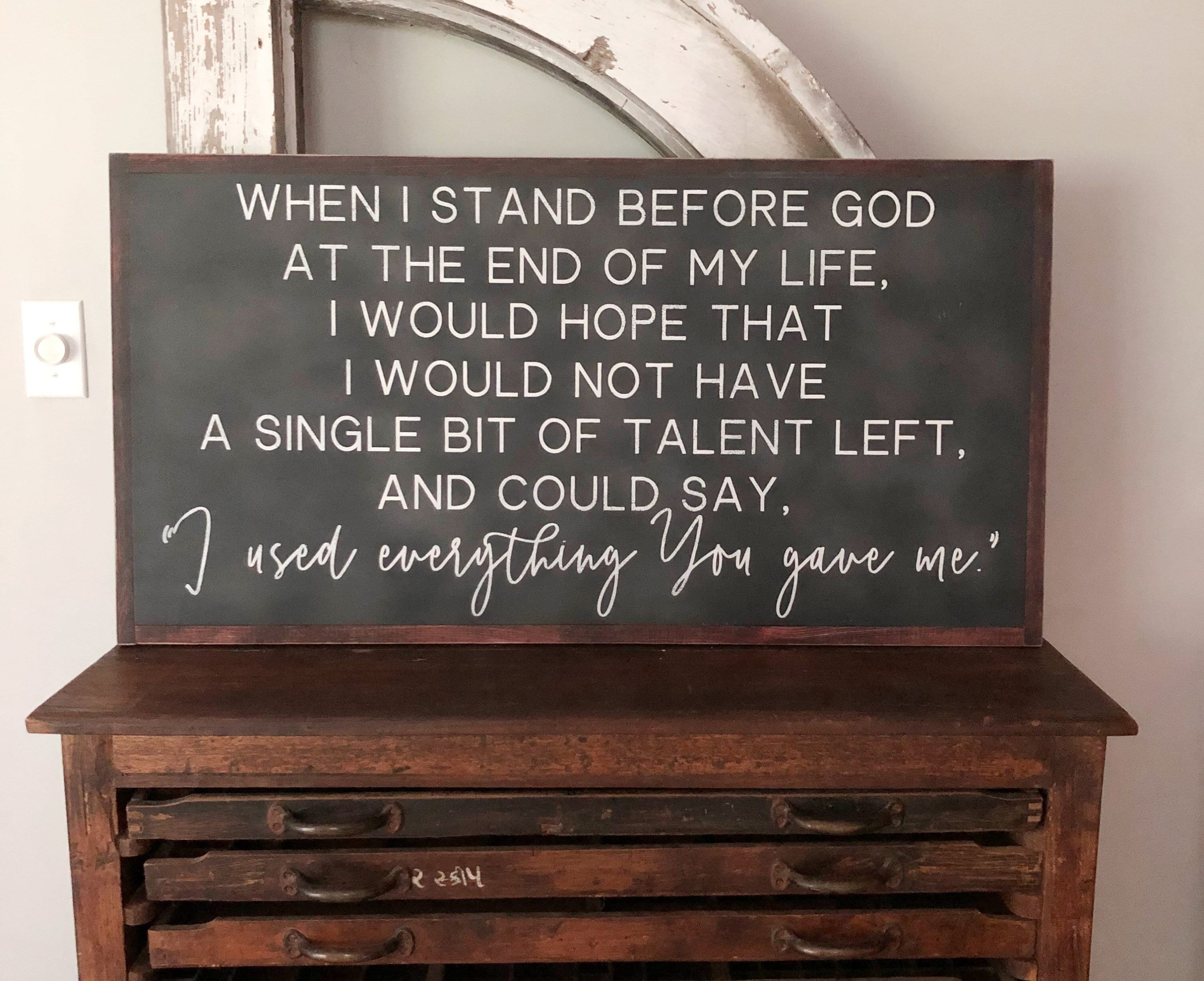 When I Stand Before God Religious Wall Art Large Wood Sign | Etsy