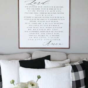 House Prayer- Prayer Sign- Religious Wall Art- Extra Large Sign- Large ...