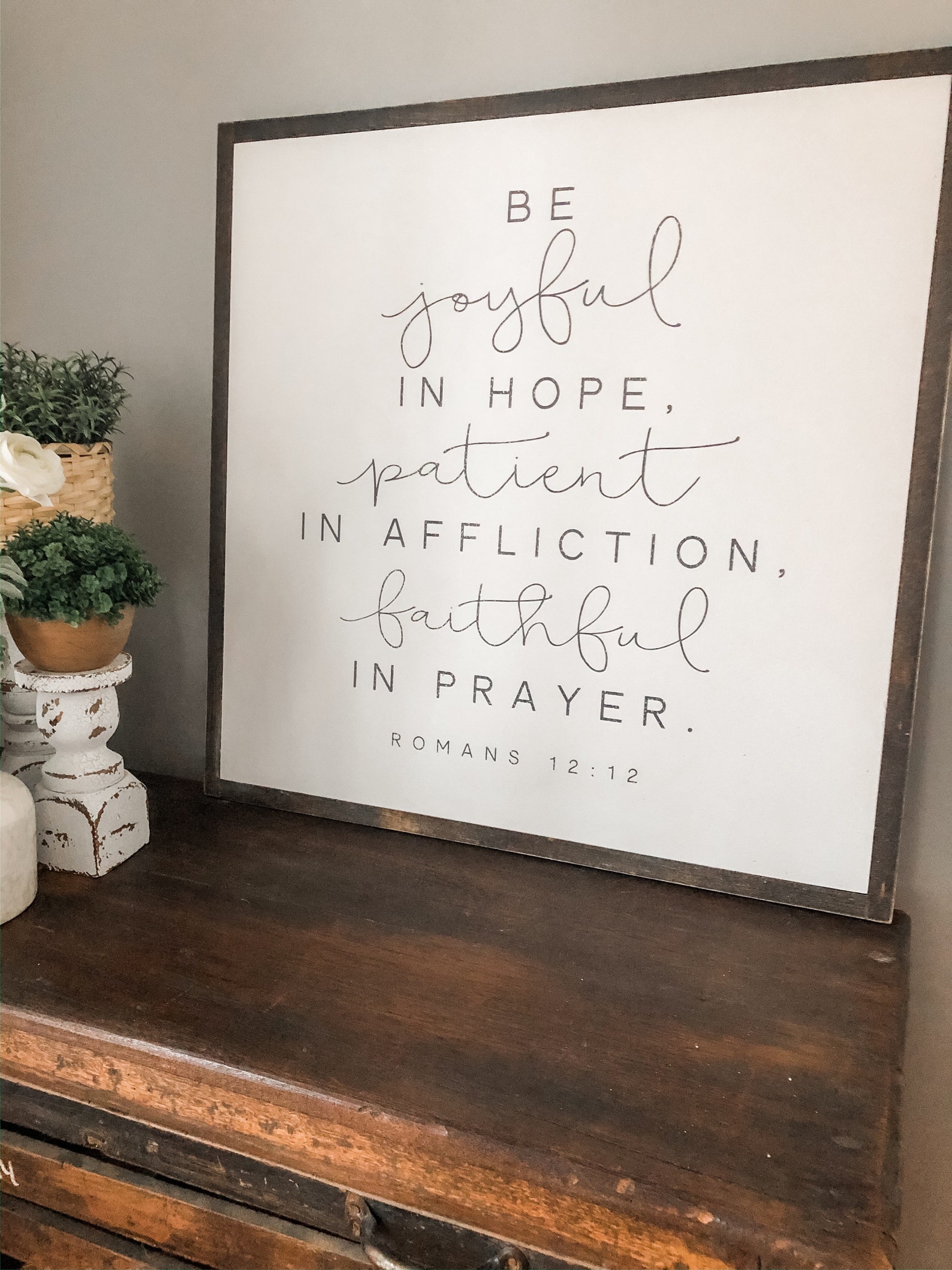 Be Joyful in Hope Be Joyful in Hope Patient in Affliction | Etsy