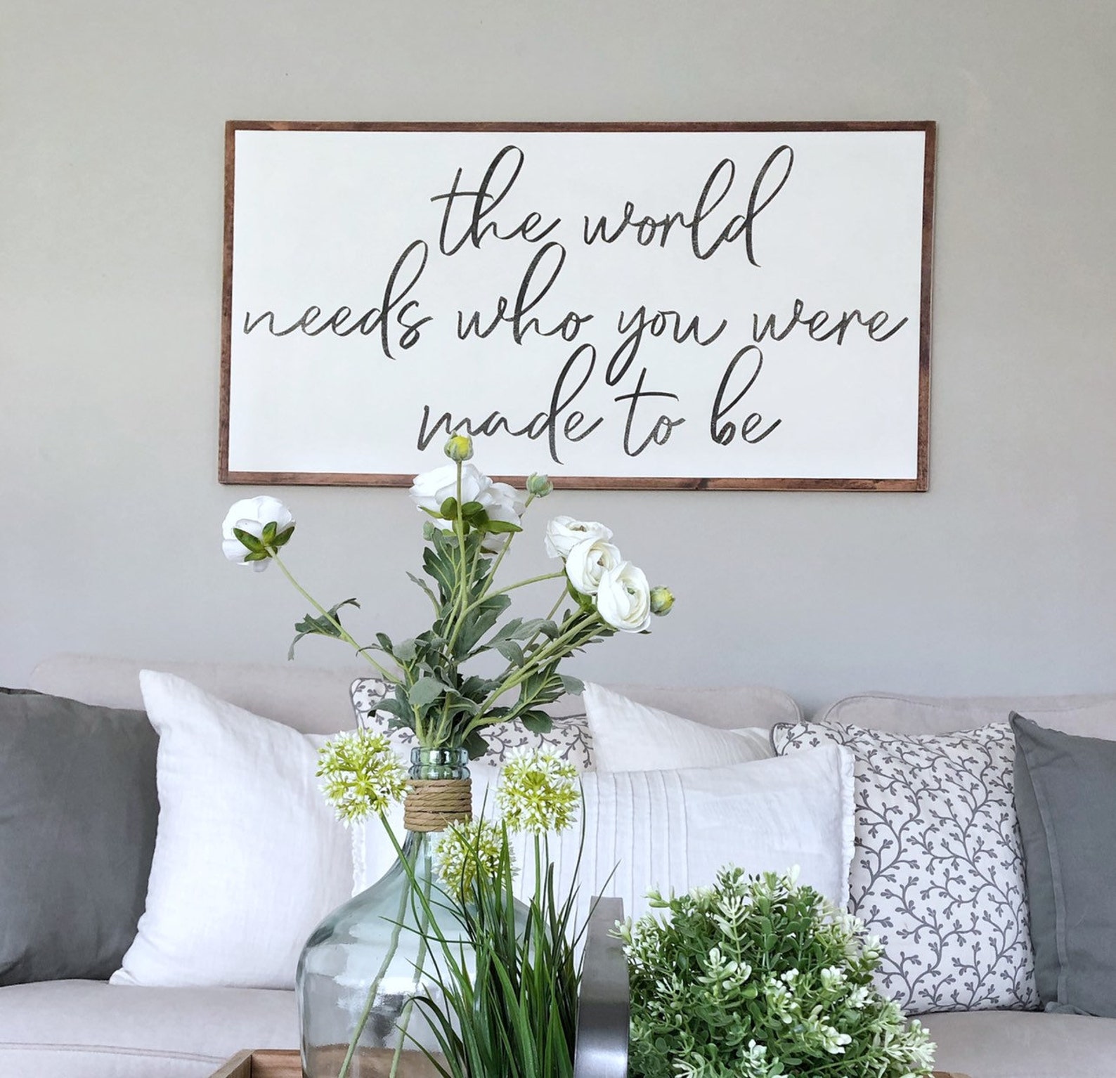 The World Needs Who You Were Made to Be the World Needs You - Etsy