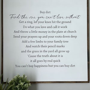 Buy Dirt Sign- Home Sign- Family Sign- Extra Large Sign- Large Wall Art ...