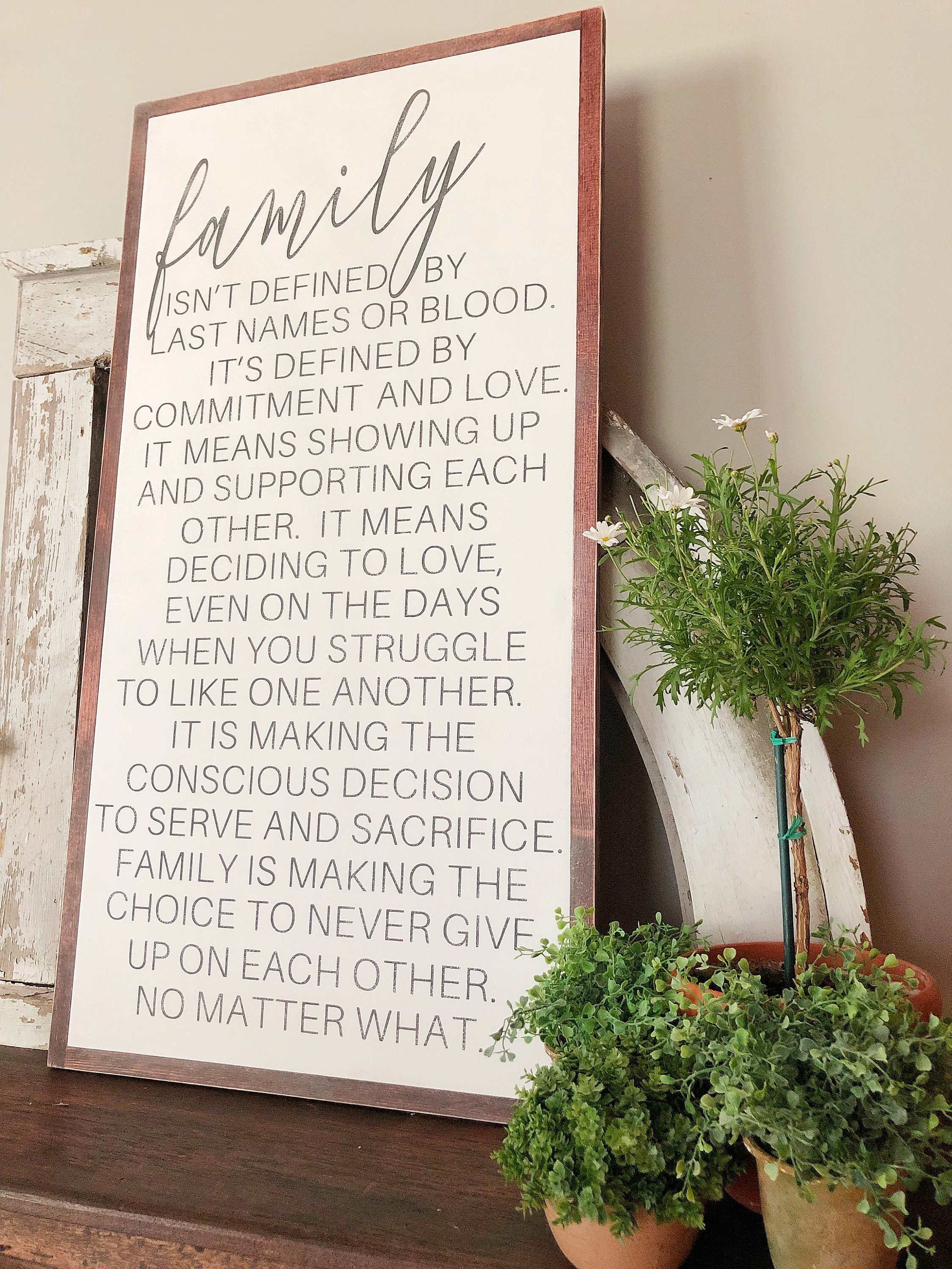 Blended Family Sign Original Design Family Isn't Always - Etsy