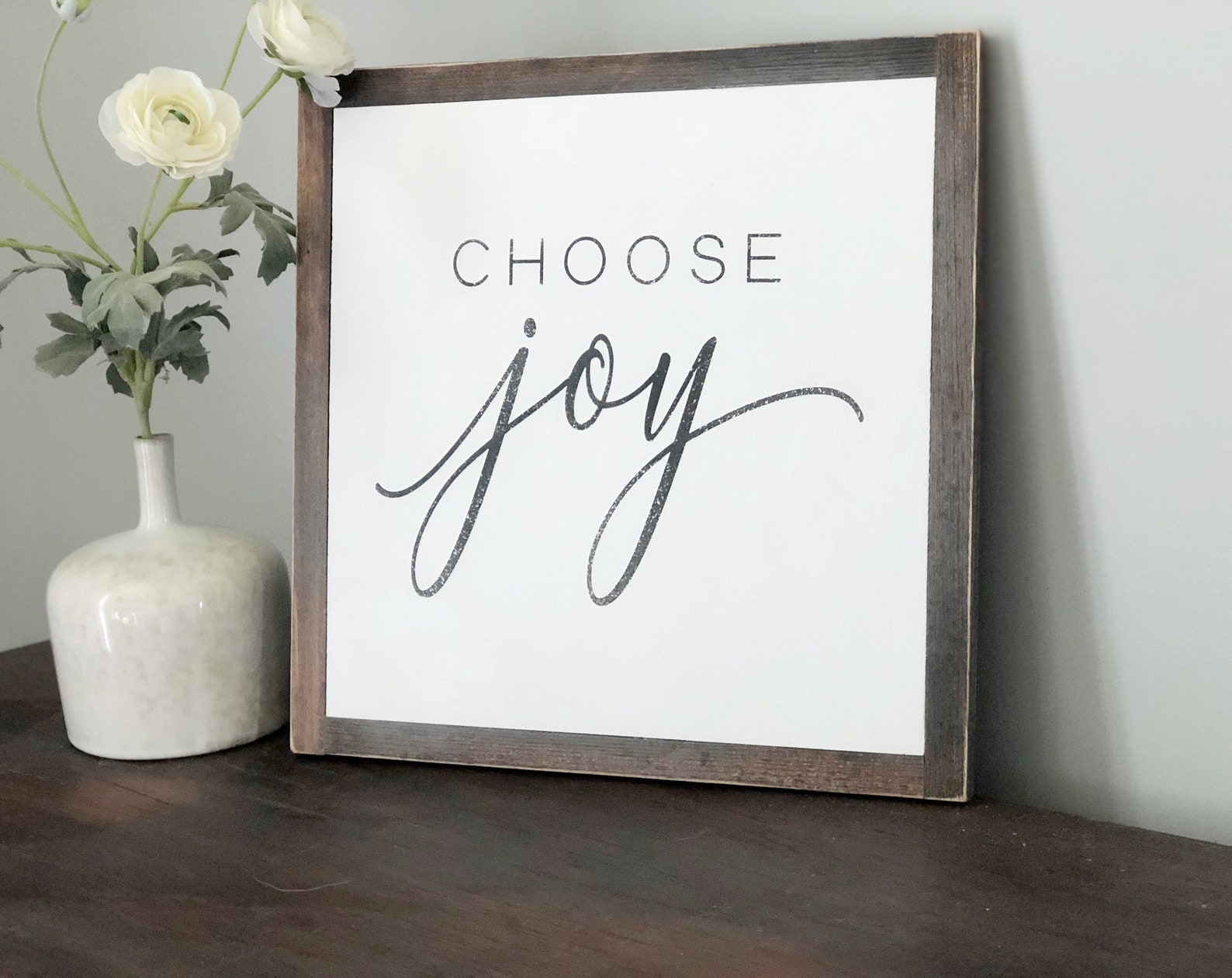 Choose Joy- Choose Joy Sign- Joy Sign- Large Wall Art- Home Decor Wall ...