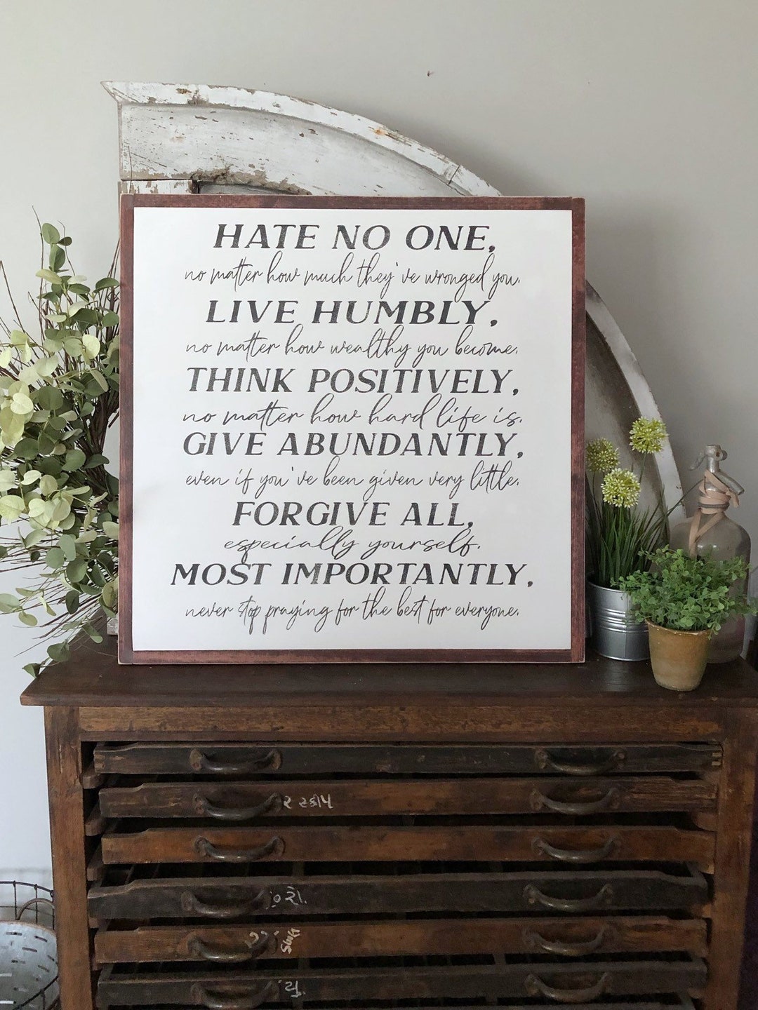 Think Positive- Think Positive Sign- Life Advice Sign- Inspirational ...