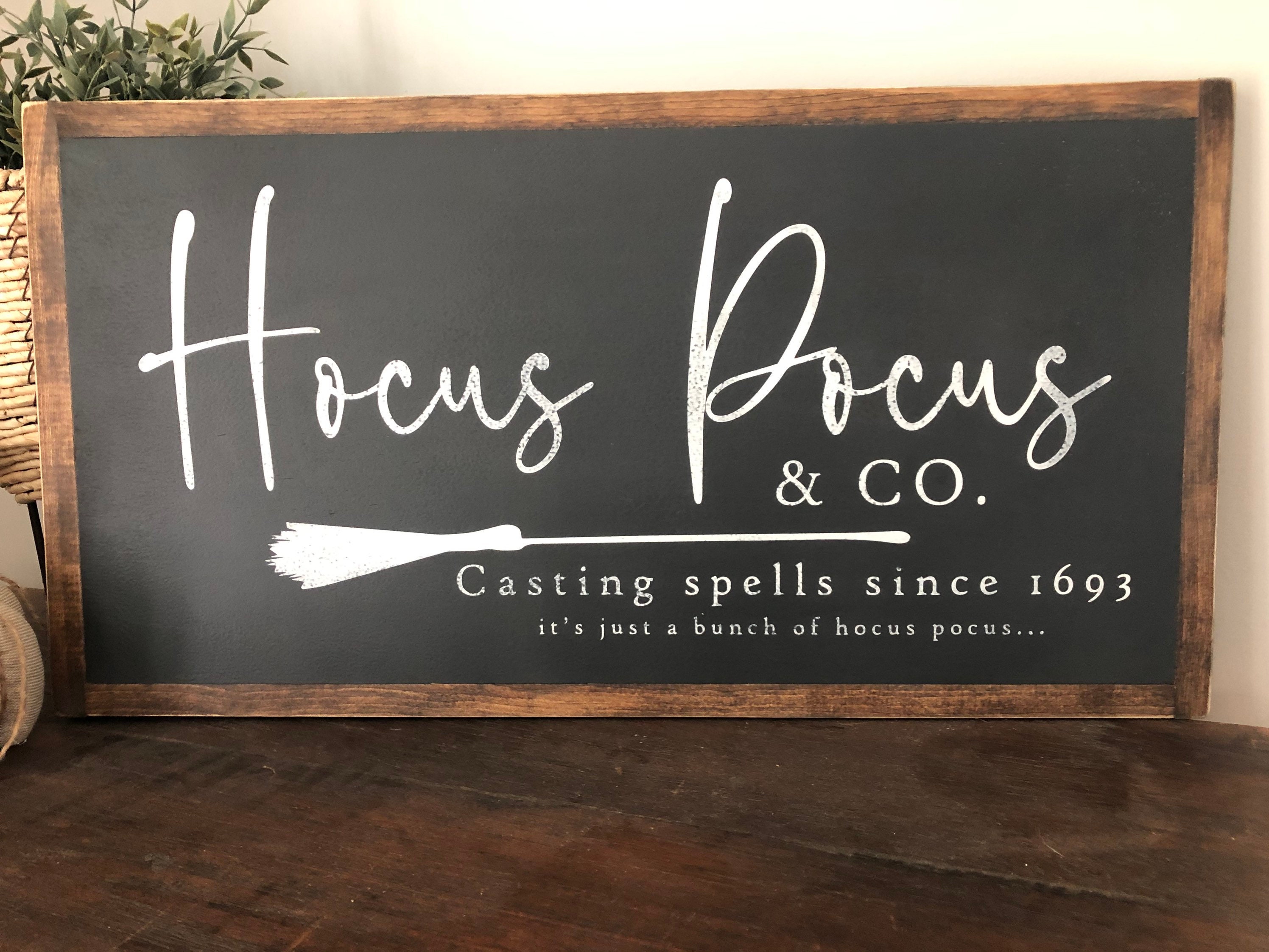 It's Just a Bunch of Hocus Pocus Halloween Sign - Etsy