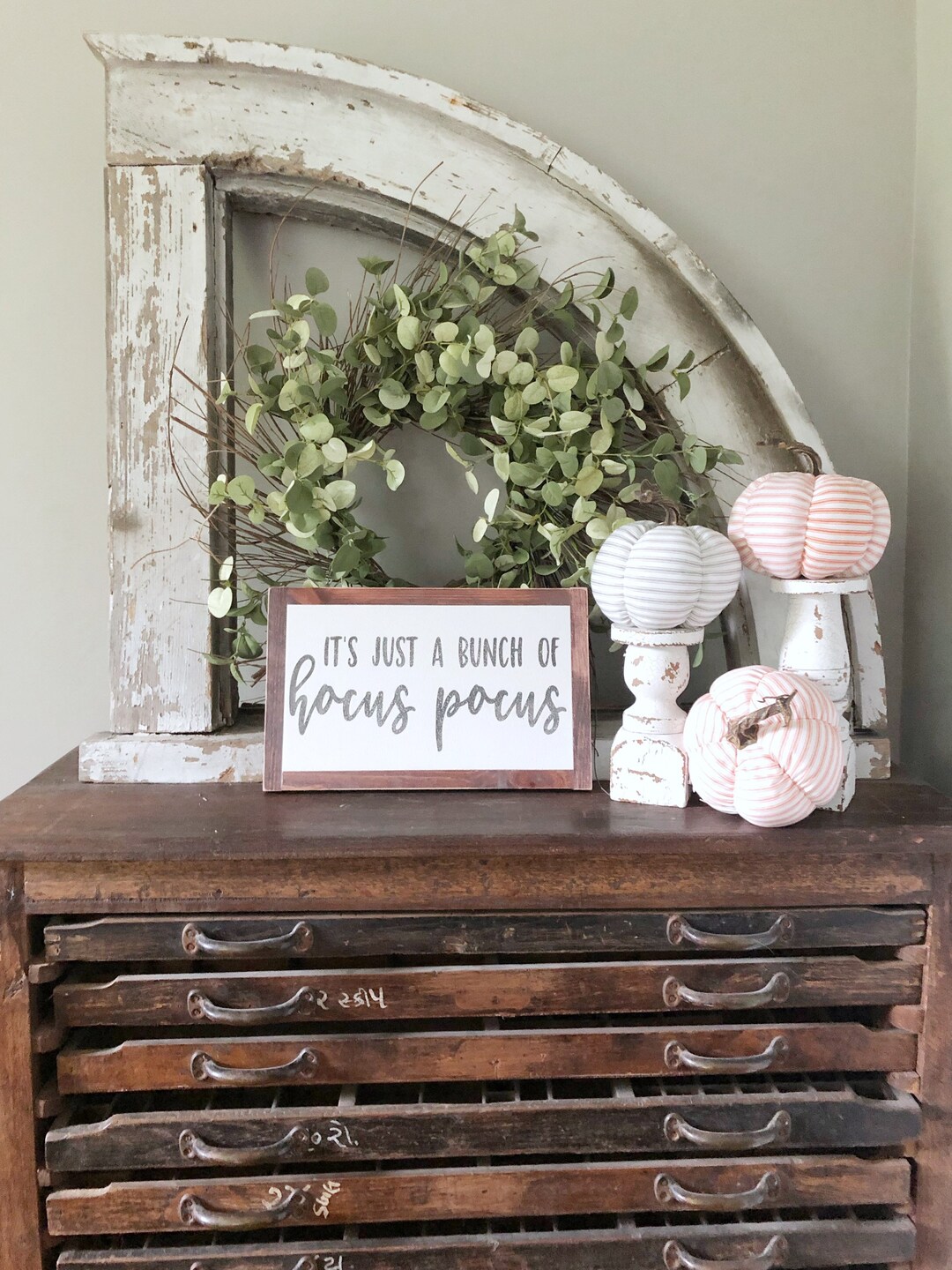 It's Just a Bunch of Hocus Pocus Halloween Sign Halloween Decor Fall ...