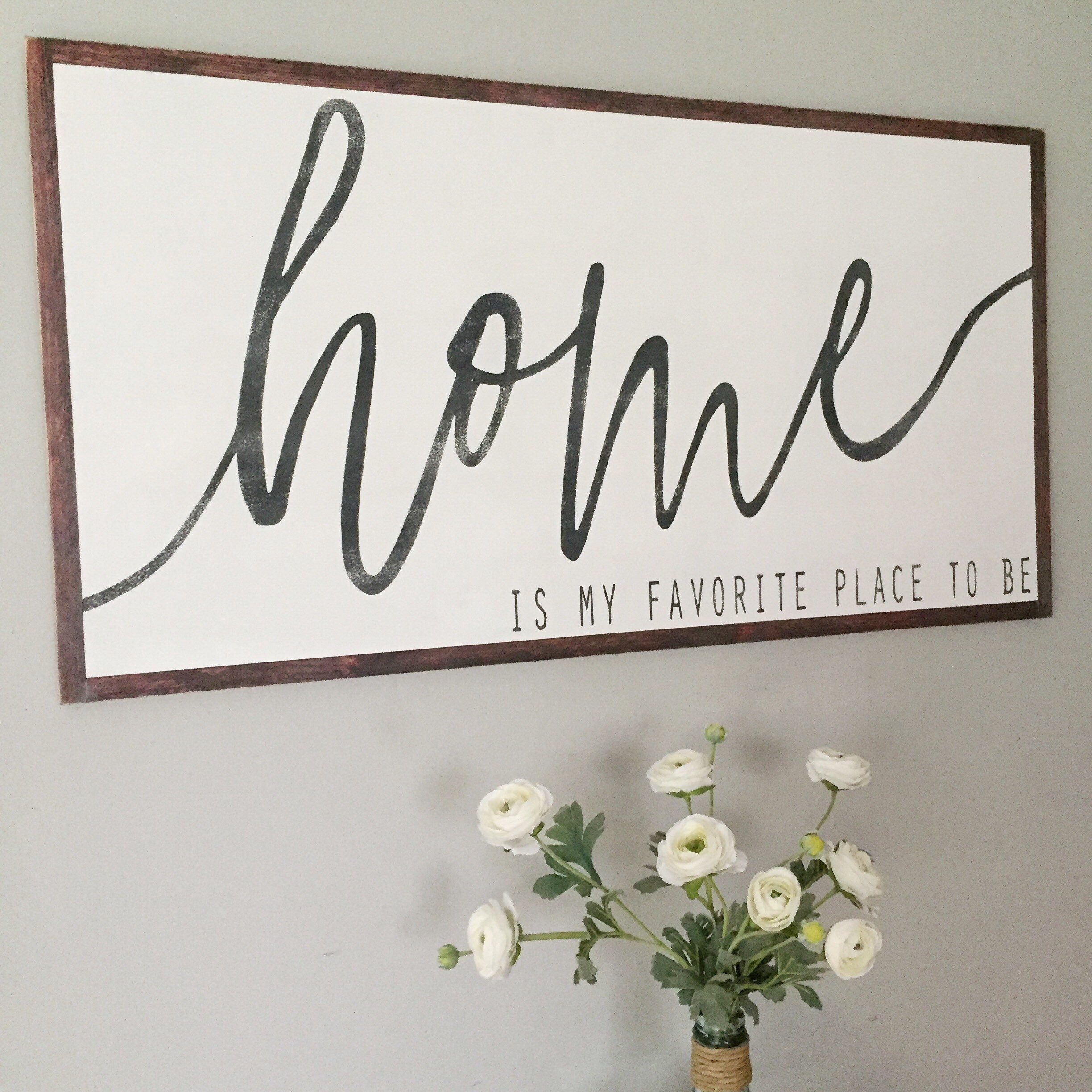 Home is My Favorite Place to Be- Home Wood Sign- Large Wood Sign ...