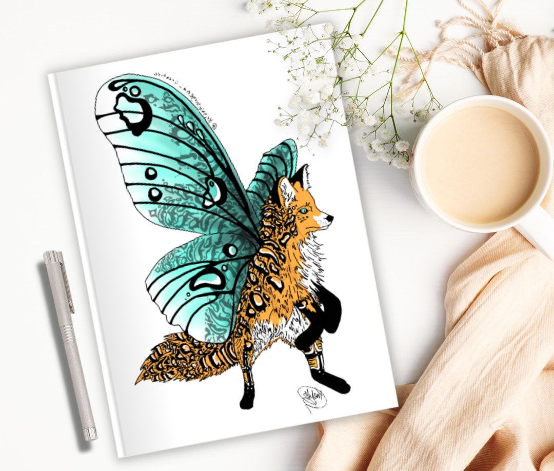 Fox Moth Journal: Fantasy Art, Lined Pages - Softcover or Hardcover - Etsy