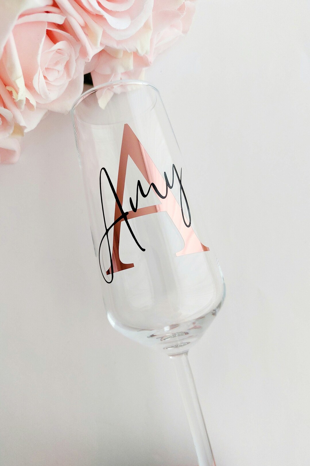Personalised Glass/champagne Glass/prosecco Glass/birthday Glass/18th ...