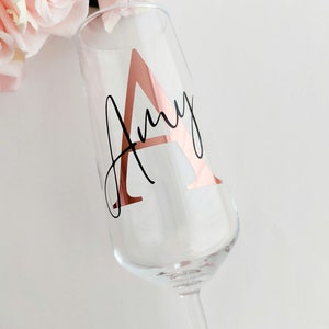 Personalised Glass/champagne Glass/prosecco Glass/birthday Glass/18th ...