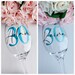 Personalised 30th Birthday Glass/personalised Glass/milestone Wine ...
