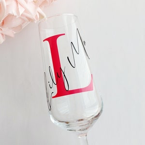 Personalised Glass/champagne Glass/prosecco Glass/birthday Glass/18th ...