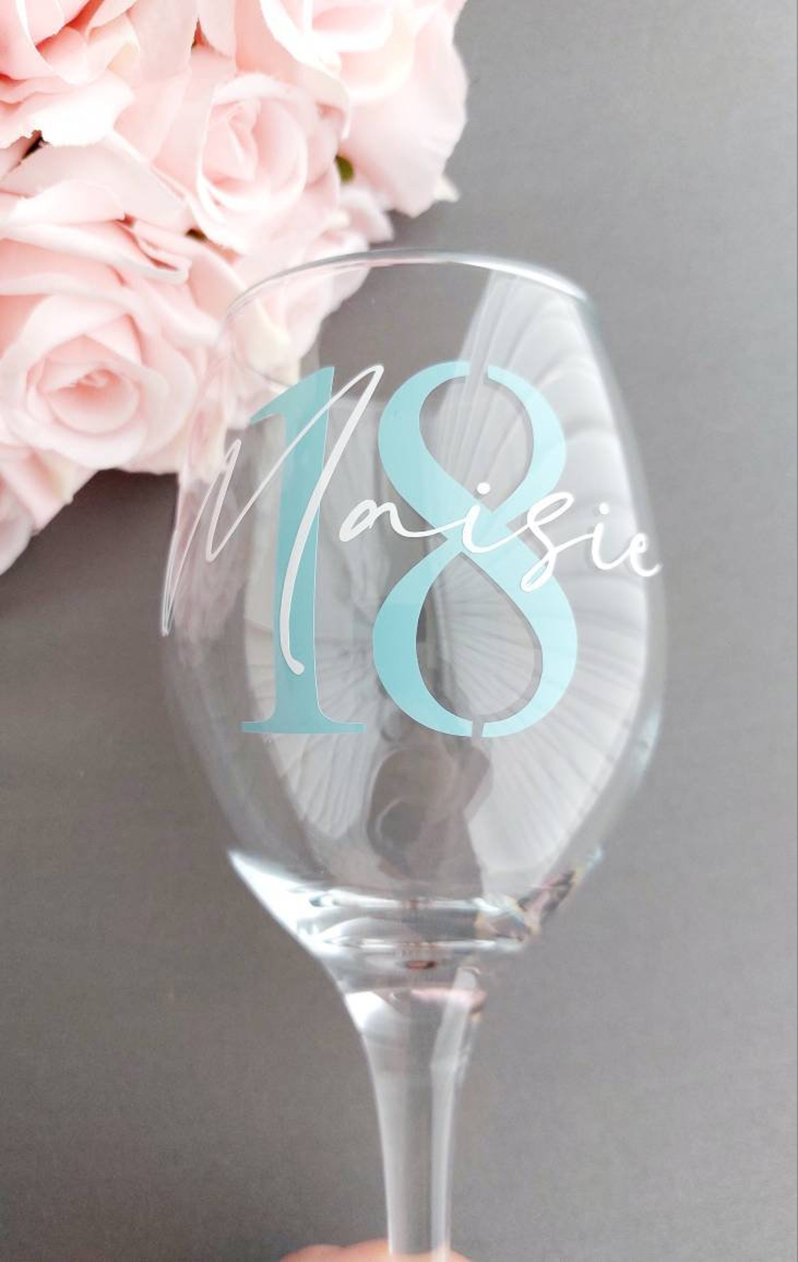 Personalised 18th Birthday Glass/personalised Glass/milestone - Etsy UK