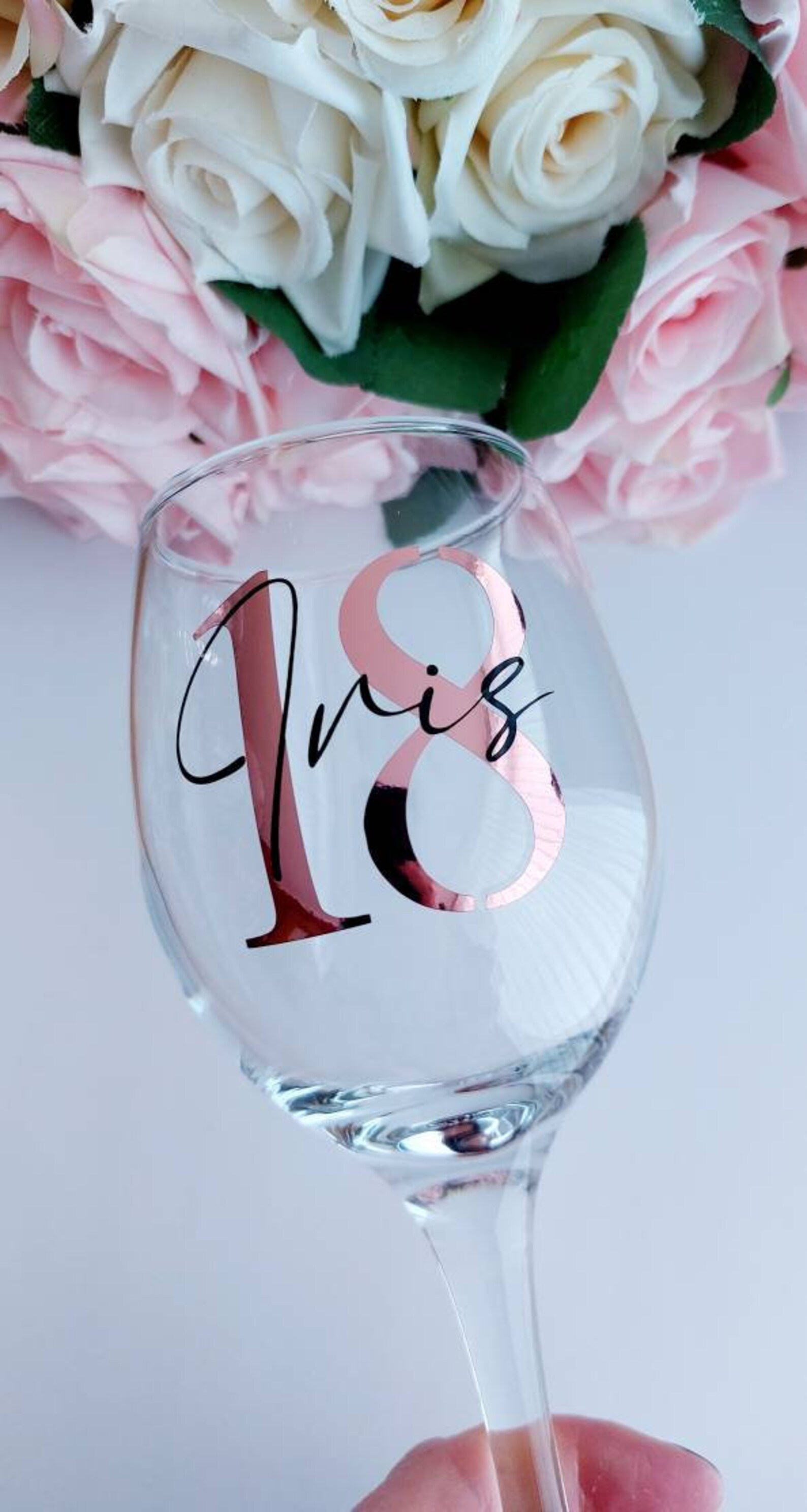 Personalised 18th Birthday Glass/personalised Glass/milestone - Etsy UK