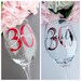 Personalised 30th Birthday Glass/personalised Glass/milestone Wine ...