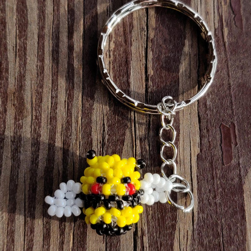 Beaded Animal Keychain - Etsy