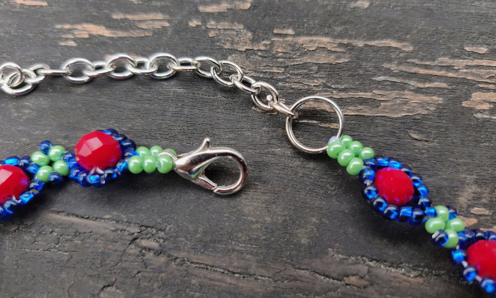 Flower Anklet Beaded, Summer Mexican Anklet, Beaded Huichol Anklet ...