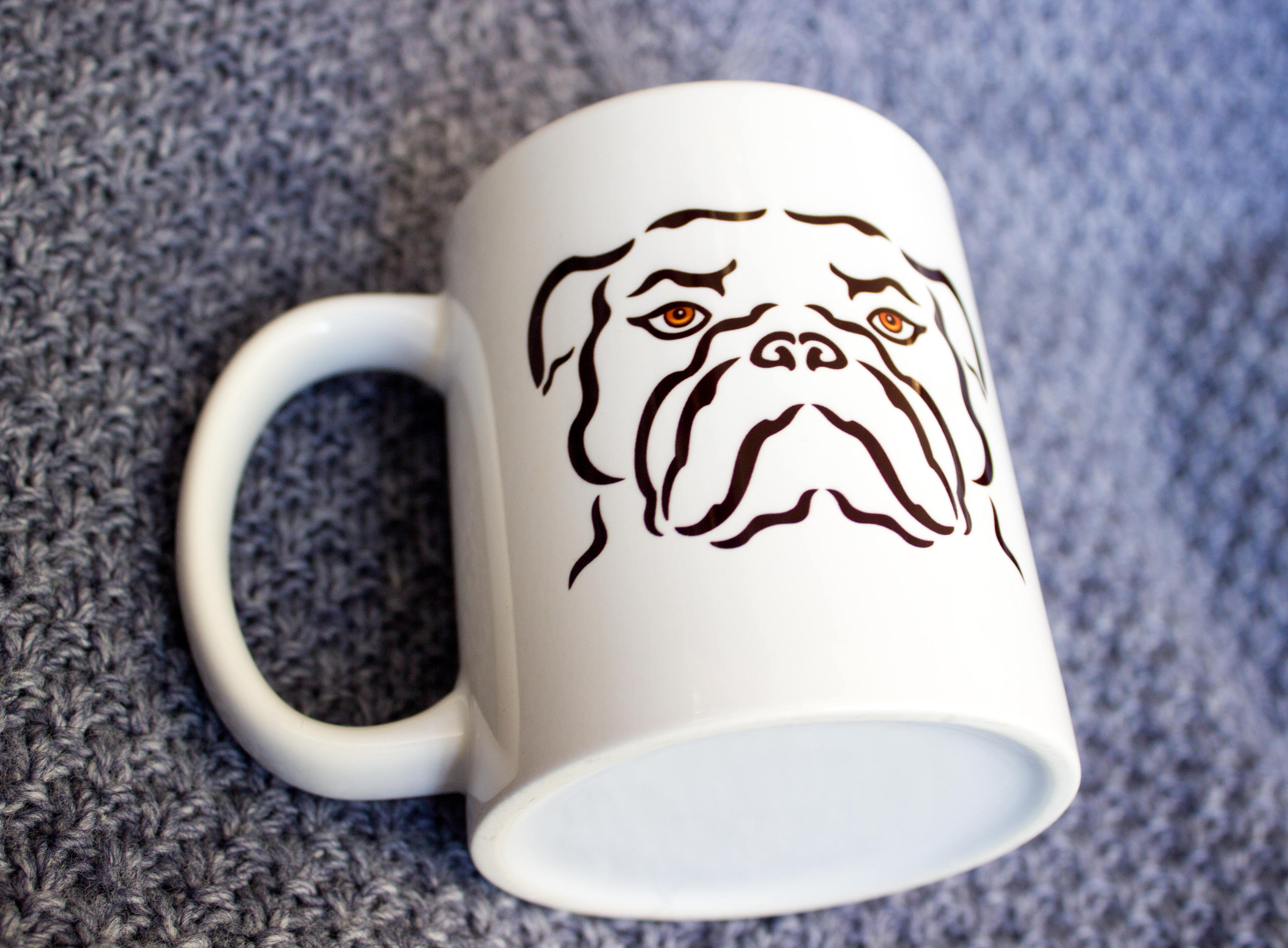 Bulldog Mug, Ceramic Cup, Dog Mug, Personalized Cup, Dog Mom, Dog Dad ...