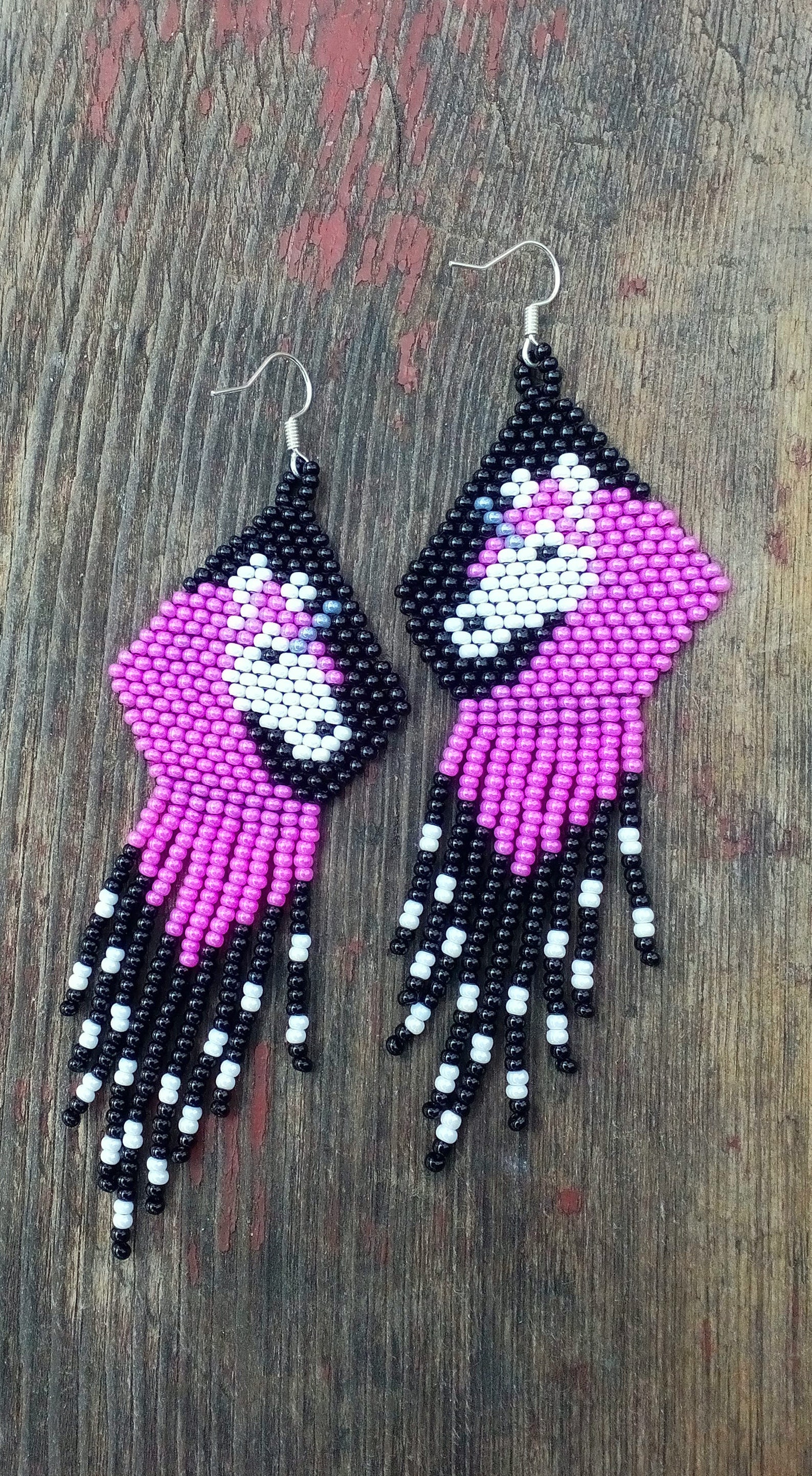 Unicorn Earrings Beaded, Unicorn Gift, Unicorns, Native American ...