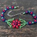 Flower Anklet Beaded, Summer Mexican Anklet, Beaded Huichol Anklet ...