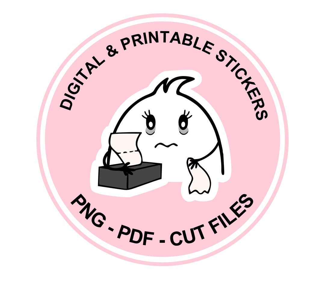 Digital and Printable Cute Character Olive Stickers SICK AF - Etsy