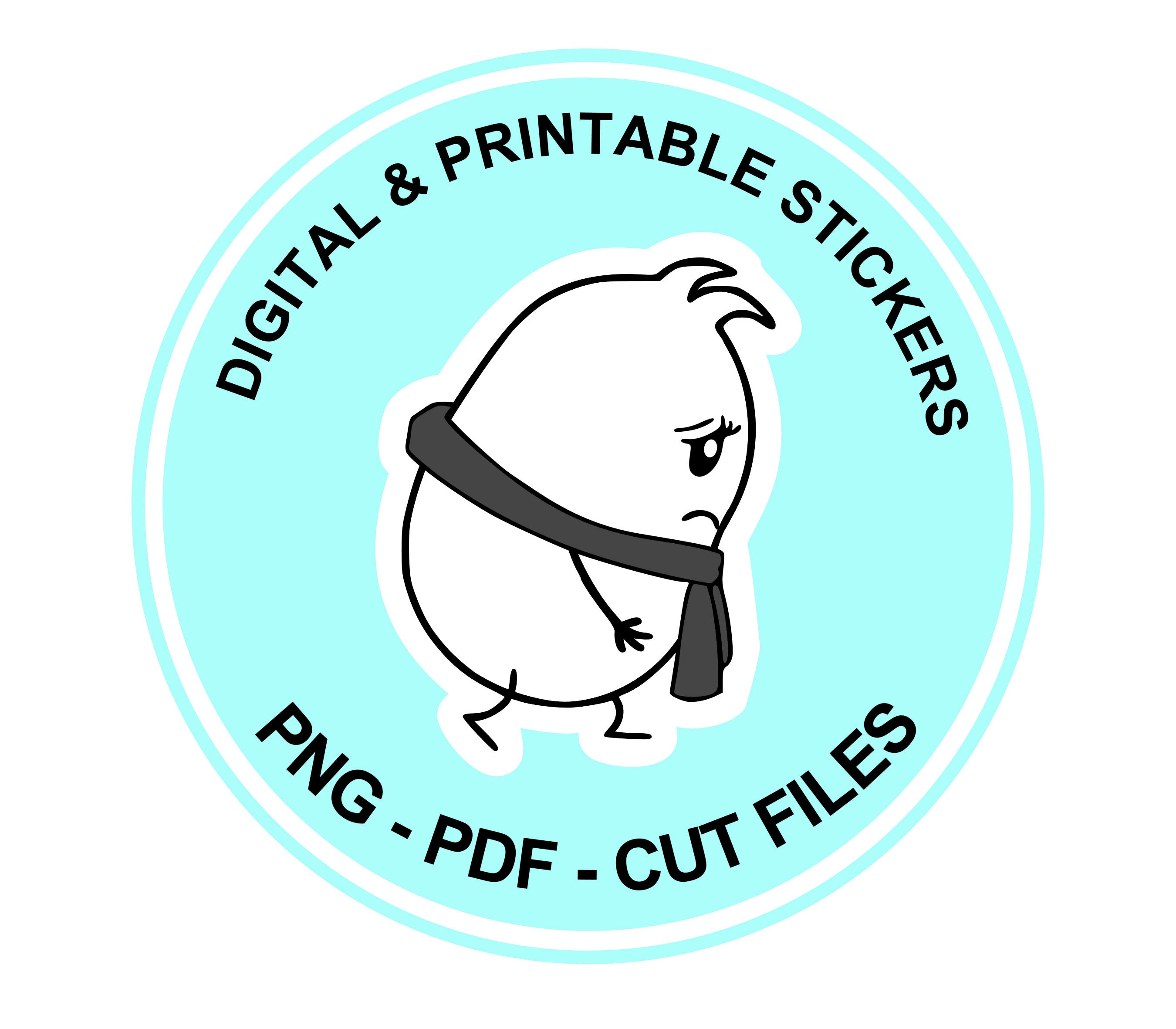 Digital and Printable Cute Character Olive Stickers A SAD SAD DAY - Etsy