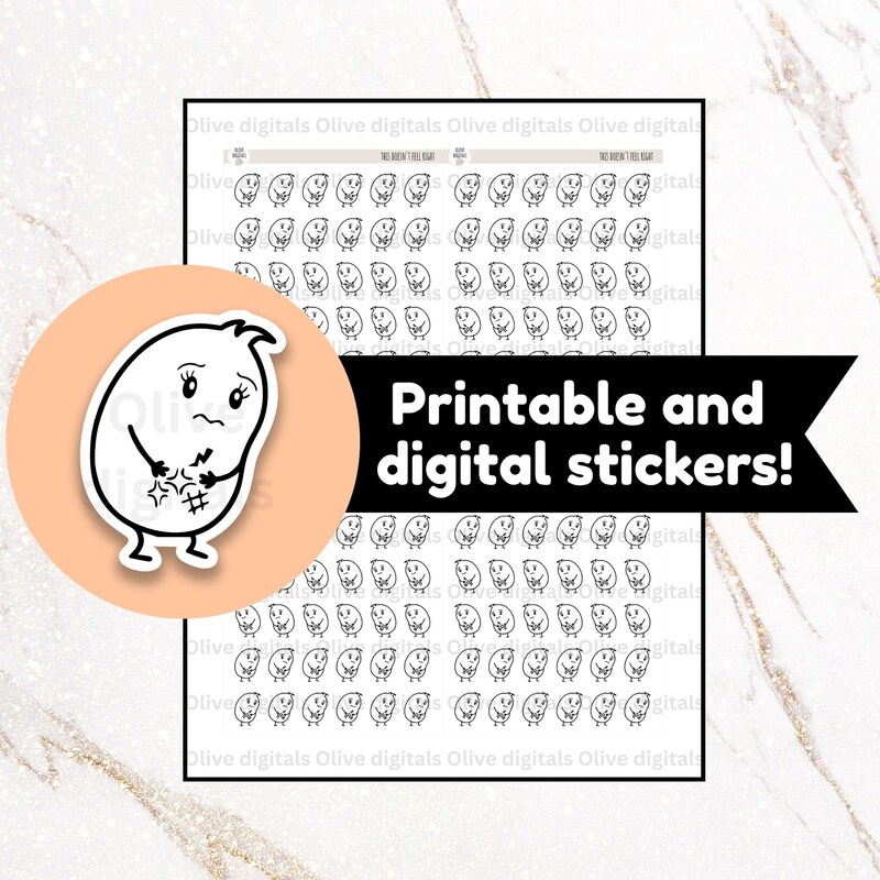 Stomach Pain Stickers - Etsy