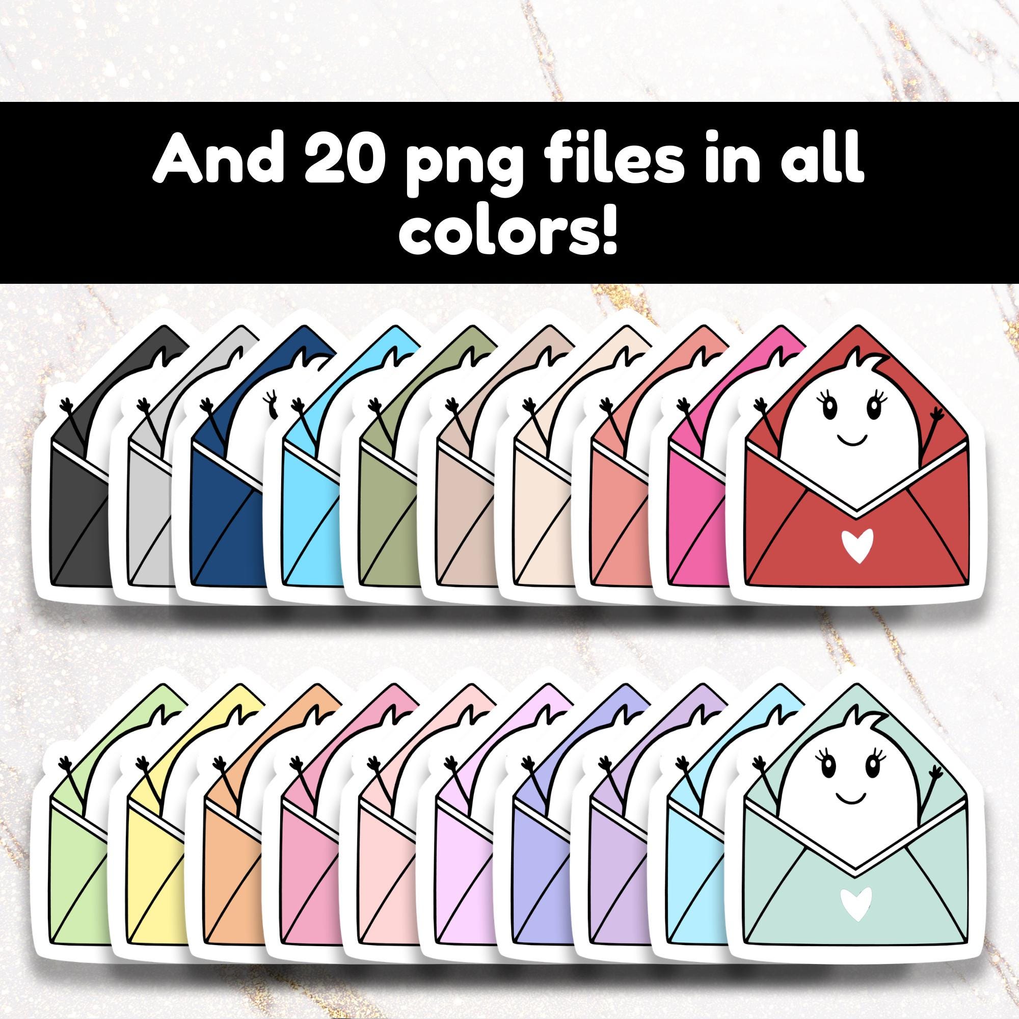 Digital and Printable Planner Stickers - Happy Mail Planner Stickers ...